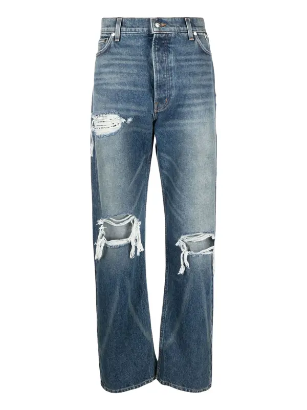 Rhude Boxer Straight-leg Jeans - Blue