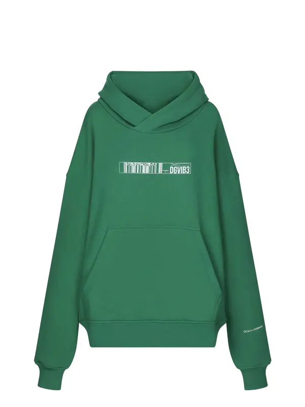 Dolce & Gabbana Logo-print Hoodie - Green