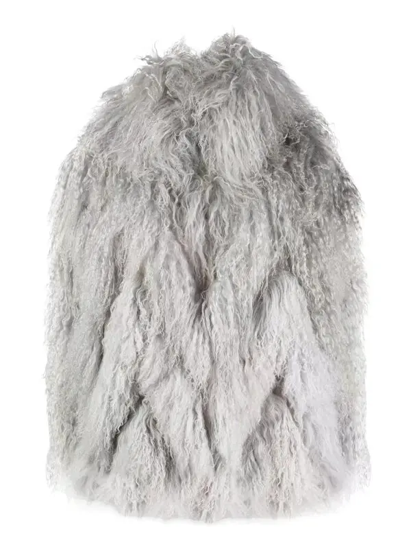 Ralph Lauren Oakleigh Shearling Coat - Grey