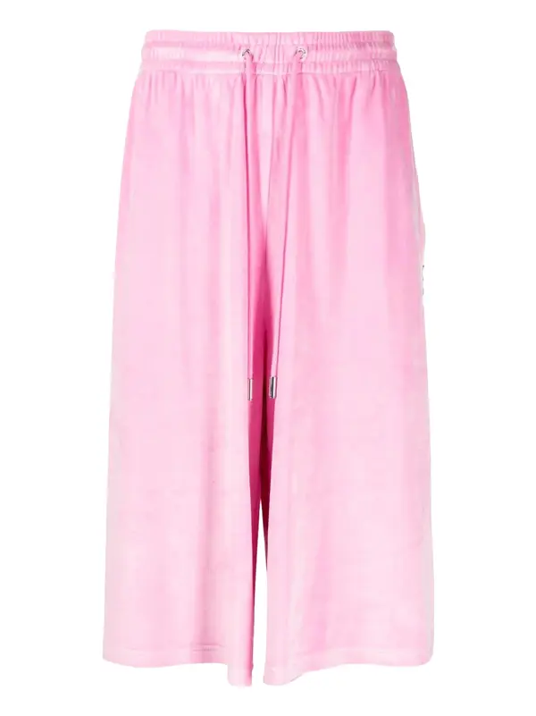 TEAM WANG DESIGN Brushed-effect Bermuda Shorts - Pink