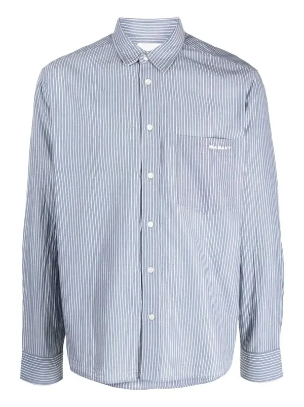 MARANT Jasolo Striped Shirt - Blue