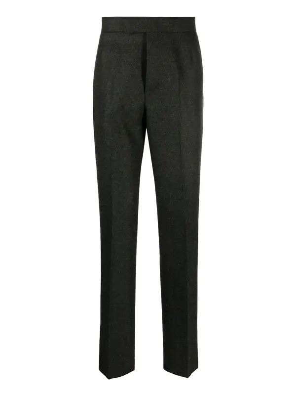 Thom Browne Straight-leg Wool Trousers - Green