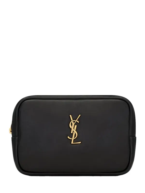 Saint Laurent Mini Calypso Makeup Bag - Black