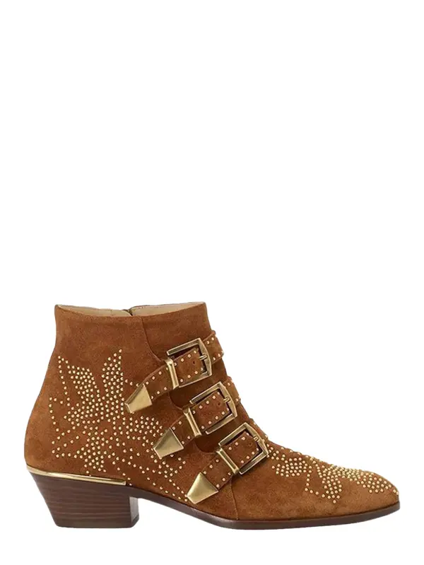 Chloé Susan 40mm Buckled Boots - Brown