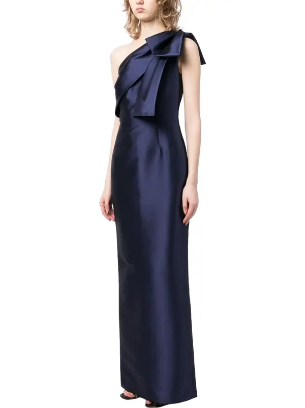 Sachin & Babi Bonnie Bow Gown - Blue