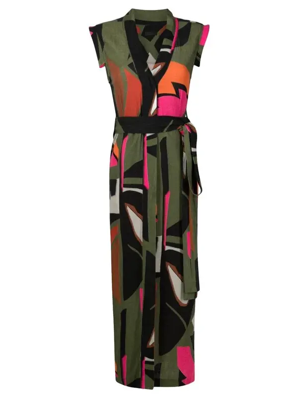 OSKLEN Foliage-print Maxi Dress - Multicolour