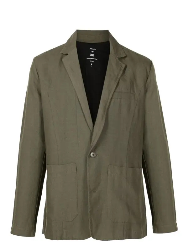 OSKLEN Single-breasted Linen Blazer - Green