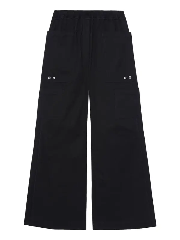 3.1 Phillip Lim Wide-leg Cotton Trousers - Black