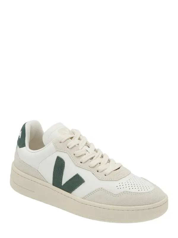 VEJA V-90 Leather Sneakers - Extra-white Cyprus