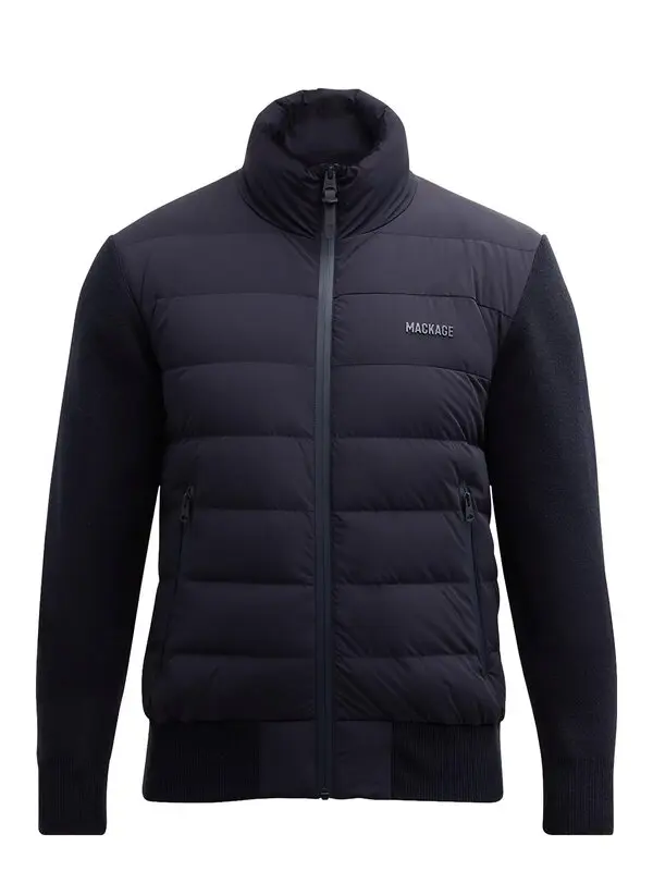 Mackage Haney Hybrid Down Jacket - Navy