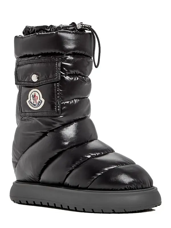 Moncler Gaia Quilted Cold Weather Boots - Black