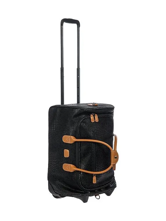 Bric'S My Safari 21-inch Rolling Carry-on Duffel - Black