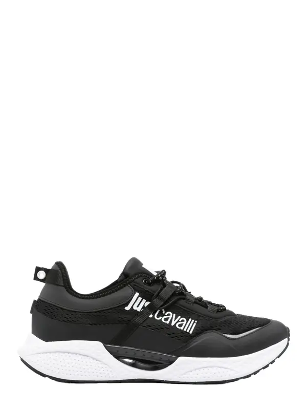 Just Cavalli Logo Panelled Sneakers - Black
