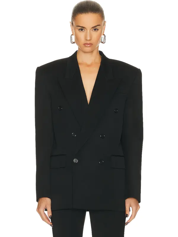 Saint Laurent Double Breast Blazer - Noir