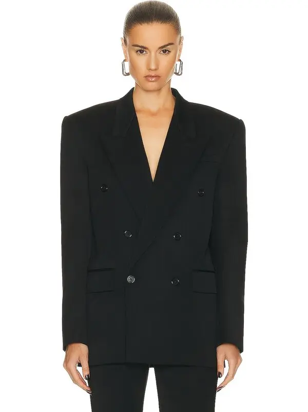 Saint Laurent Double Breast Blazer - Noir