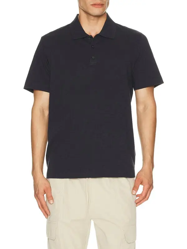 Theory Bron Cotton Polo - Eclipse