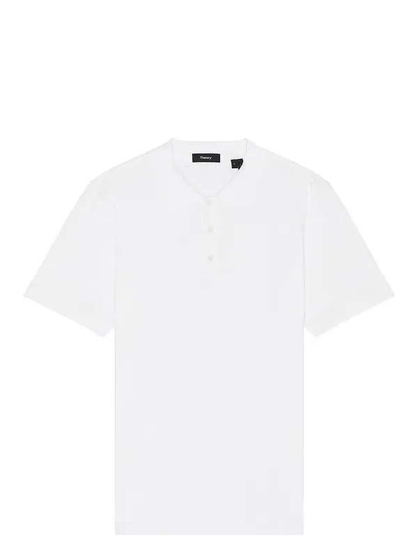 Theory Bron Cotton Polo - White