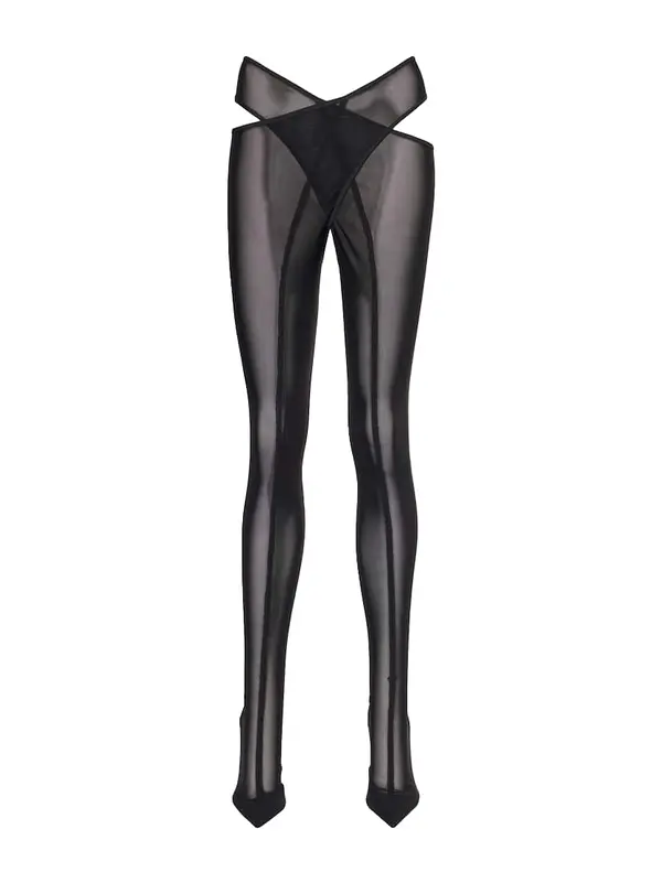 Attico Cheopissima Thigh High Boots - Black