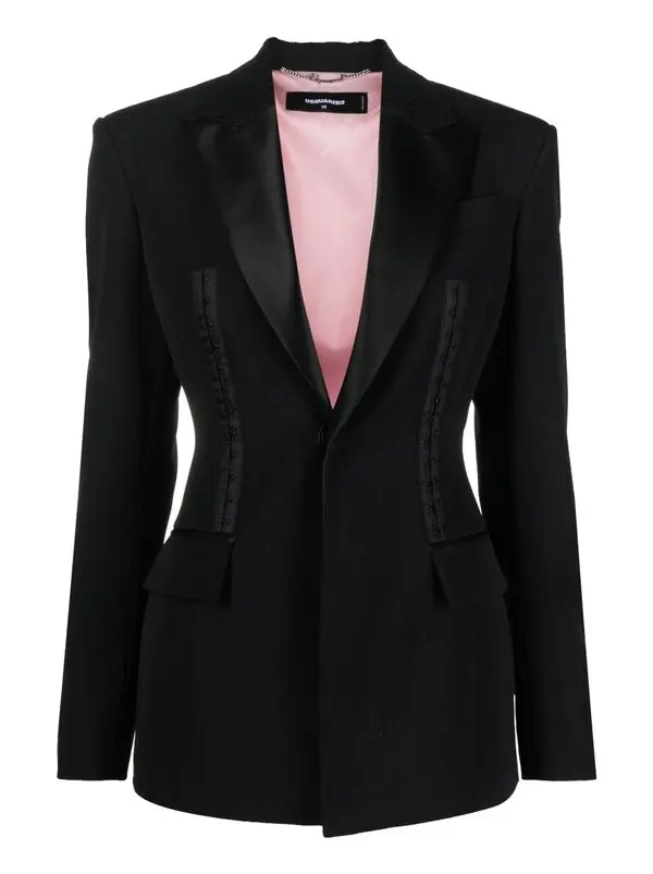 Dsquared2 Strap-detail Blazer - Black