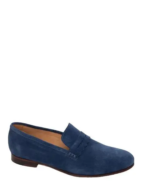 PATRICIA GREEN Blair Penny Loafer - Navy Suede