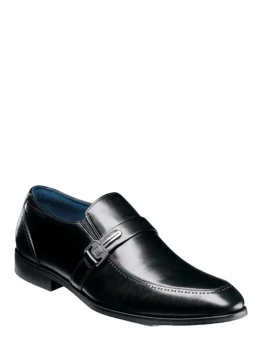 STACY ADAMS Buckley Apron Toe Loafer - Black