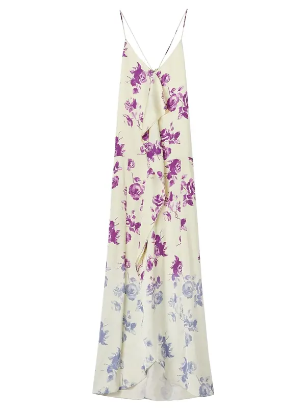 JIL SANDER Floral-print Maxi Dress - White