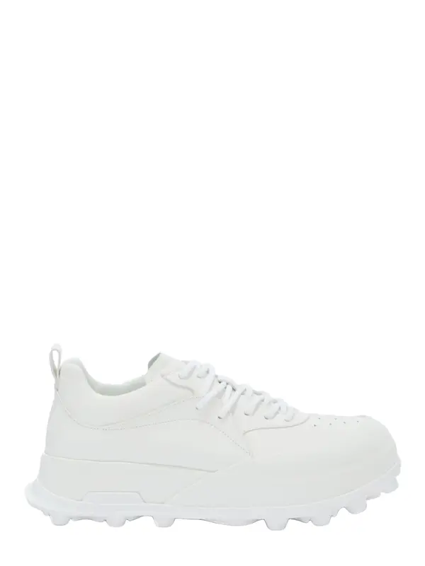JIL SANDER Chunky Panelled Leather Sneakers - White