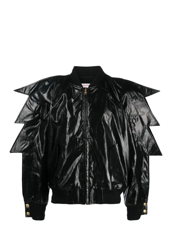 WALTER VAN BEIRENDONCK Zeus Oversized Bomber Jacket - Black
