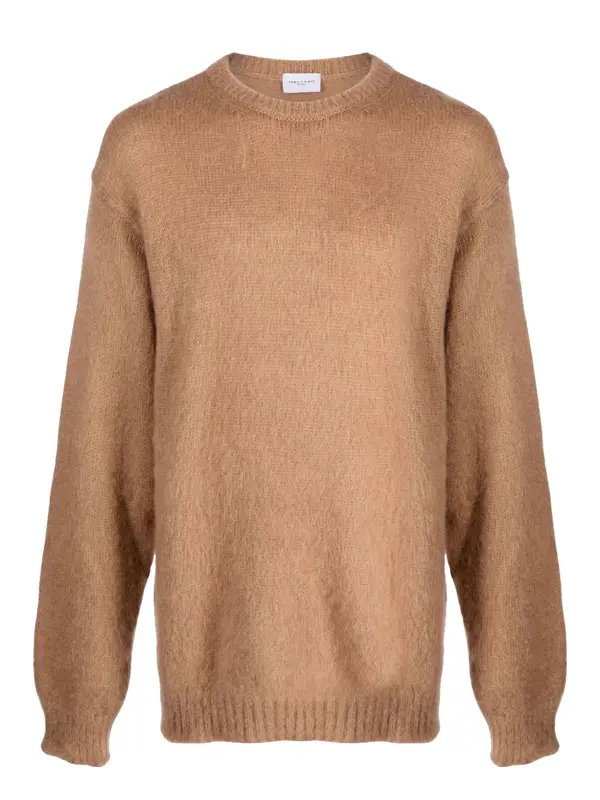 FAMILY FIRST Brushed-effect Mohair-blend Jumper - Neutrals
