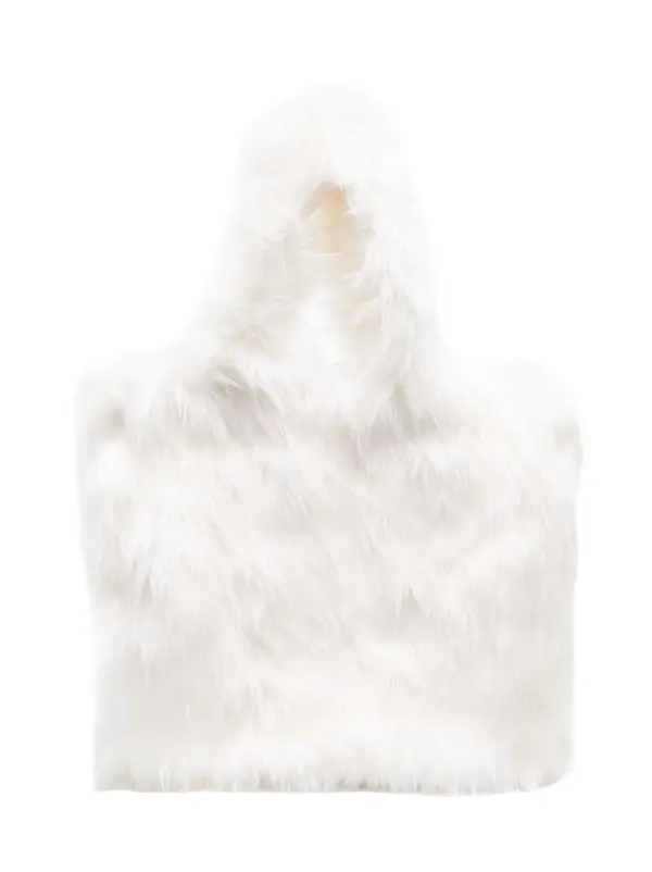 Vivetta Faux-fur Shoulder Bag - White