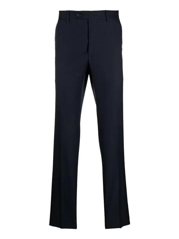 Boggi Milano Straight-leg Tailored Trousers - Blue