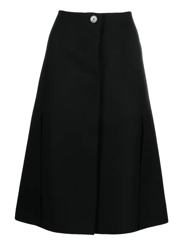 LANVIN A-line Midi Skirt - Black