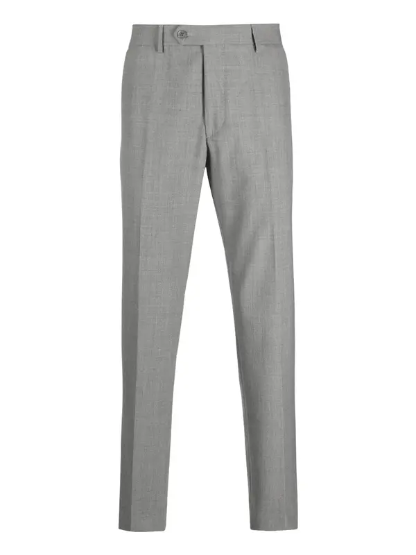 Boggi Milano Straight-leg Tailored Trousers - Grey