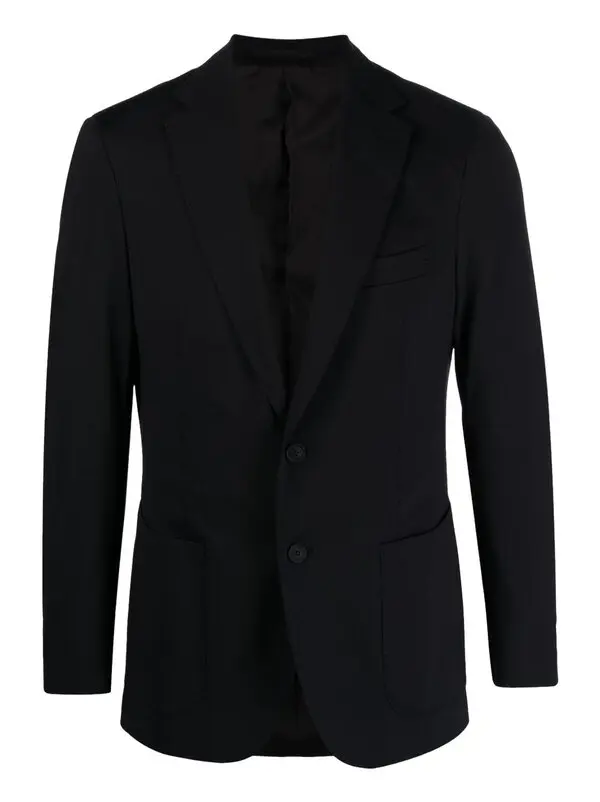 Boggi Milano Peak-lapels Single-breasted Blazer - Black
