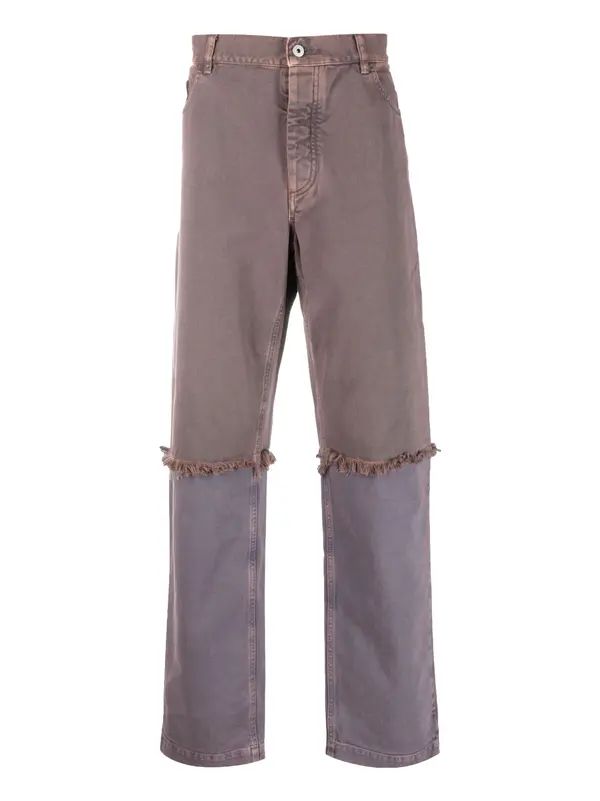 COUNTY OF MILAN Marcelo Burlon Hybrid Straight-leg Jeans - Purple