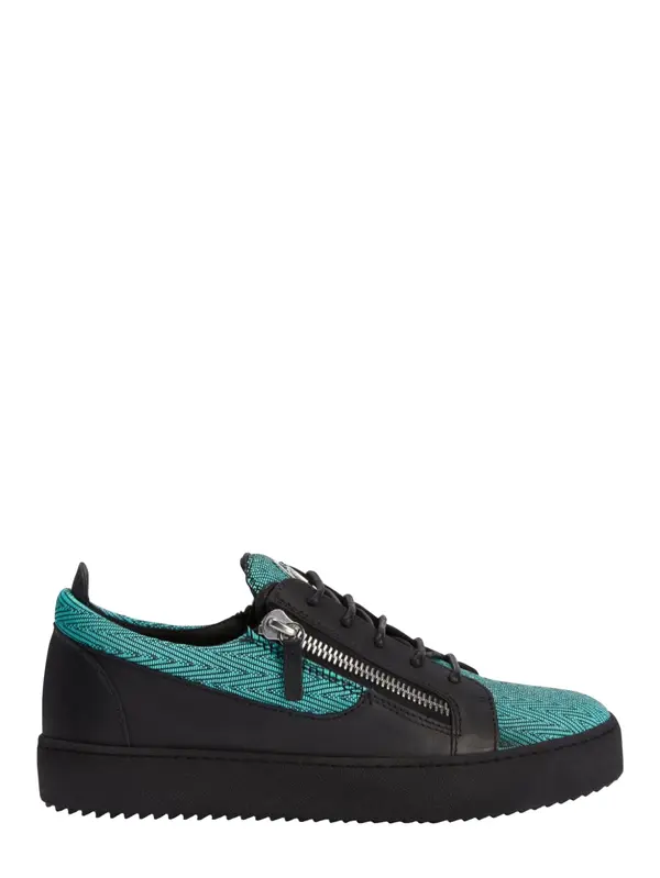 GIUSEPPE ZANOTTI Frankie Double-zip Low-top Sneakers - Black