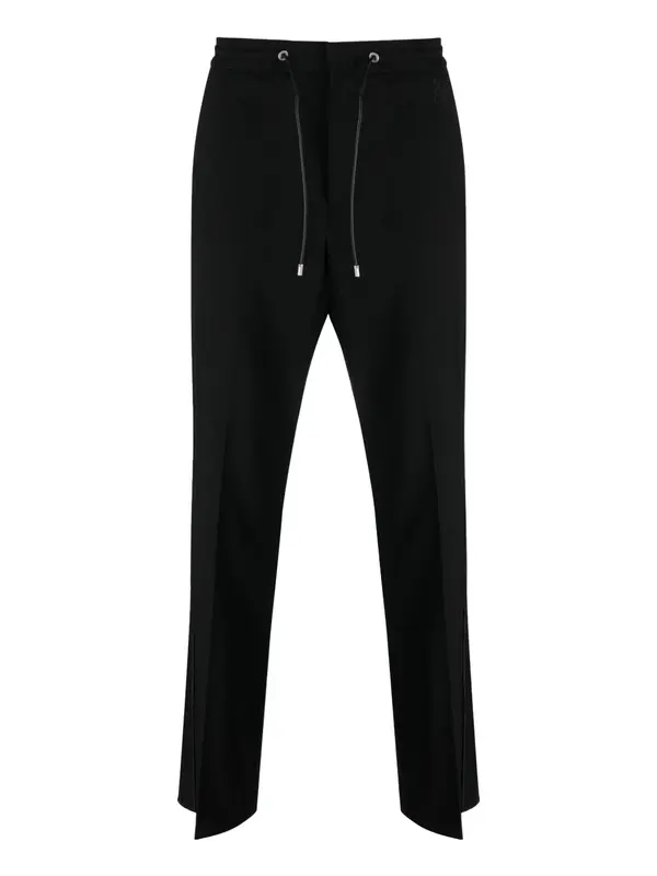 Loewe Piped-trim Wool Track Pants - Black
