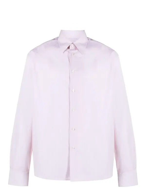 LANVIN Pinstripe-print Cotton Shirt - White