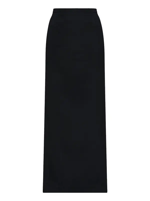 Dolce & Gabbana High-slitted Cady Maxi Skirt - Black