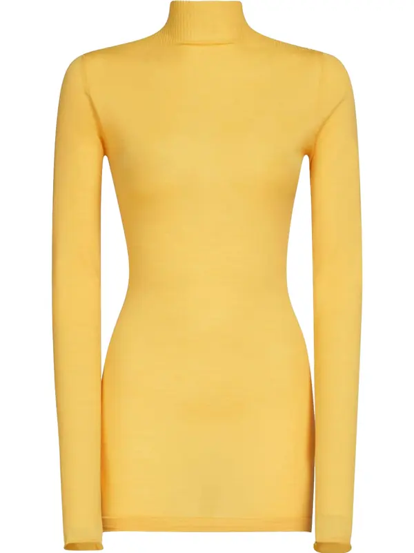 Marni High-neck Ribbed Jumper - Yellow
