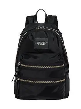 Marc Jacobs Biker Nylon Large Backpack - Black/nickel