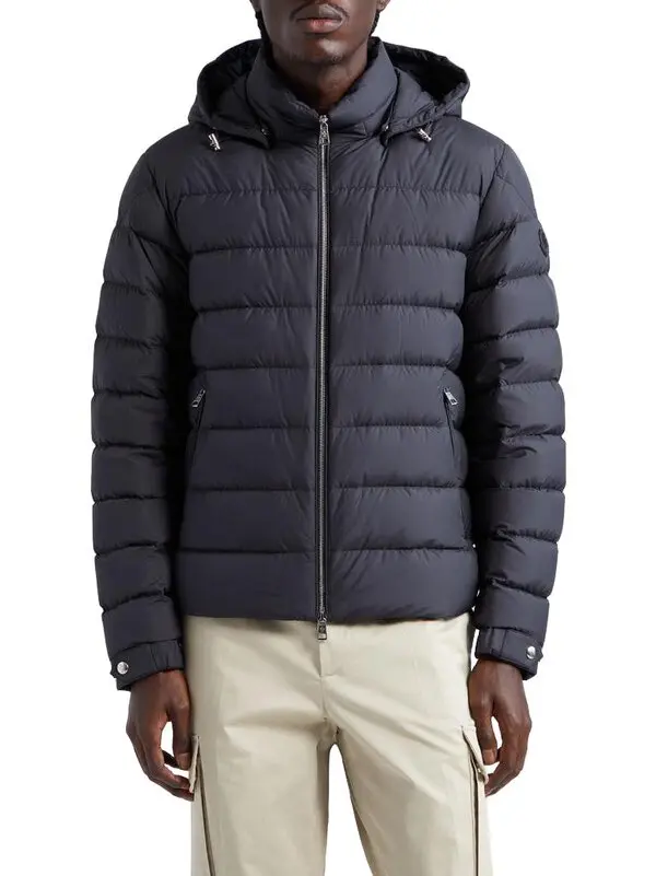 Moncler Arneb Hooded Down Jacket - Black