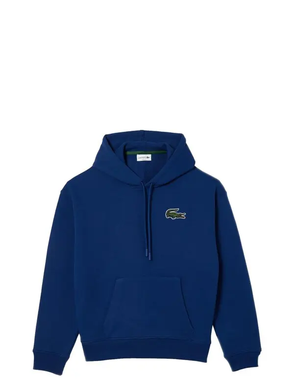Lacoste Loose Fit Cotton Hoodie - F9f Methylene