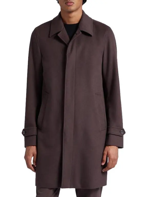 Herno Cashmere Topcoat - Dark Brown