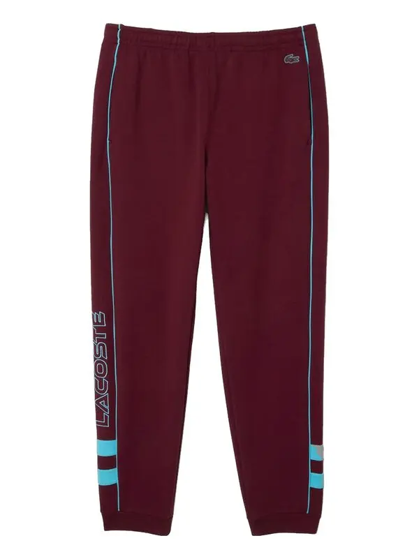Lacoste Knit Track Pants - Burgundy/anse