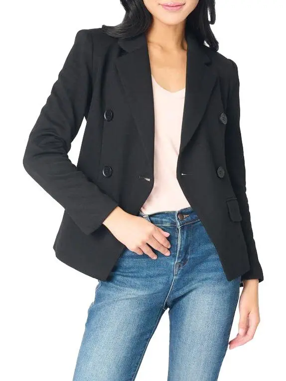 GIBSONLOOK Double Breasted Blazer - Black