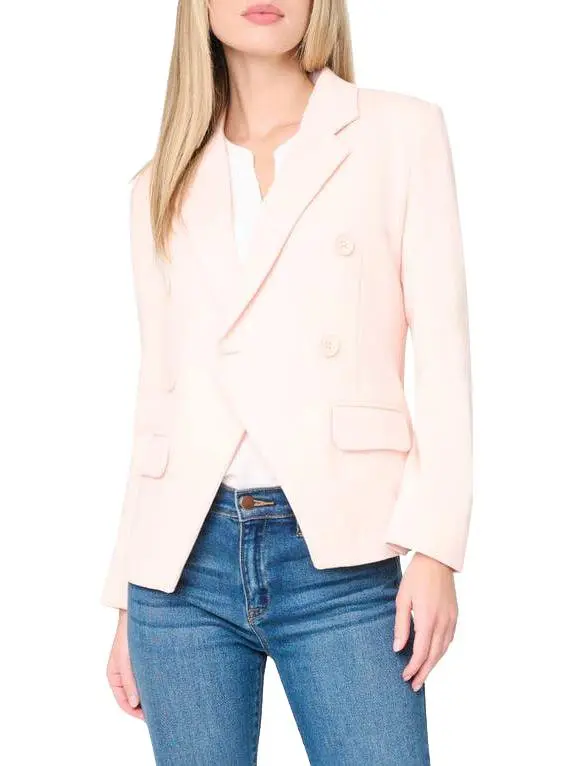 GIBSONLOOK Double Breasted Blazer - Pearl Blush
