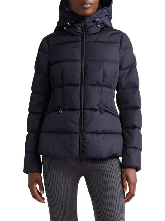 Moncler Avoce Water Repellent Down Puffer Jacket - Navy