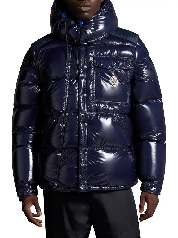 Moncler Karakorum Convertible Down Jacket - Navy
