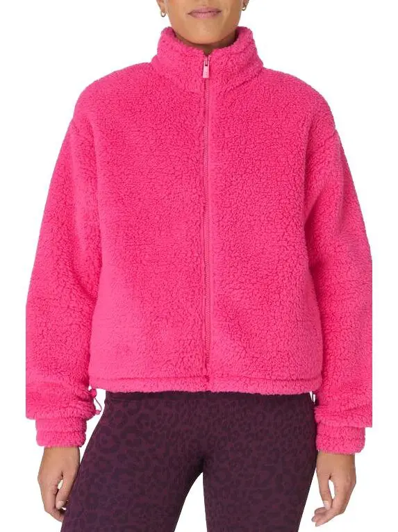 Sweaty Betty Canyon Fleece Jacket - Beet Pink